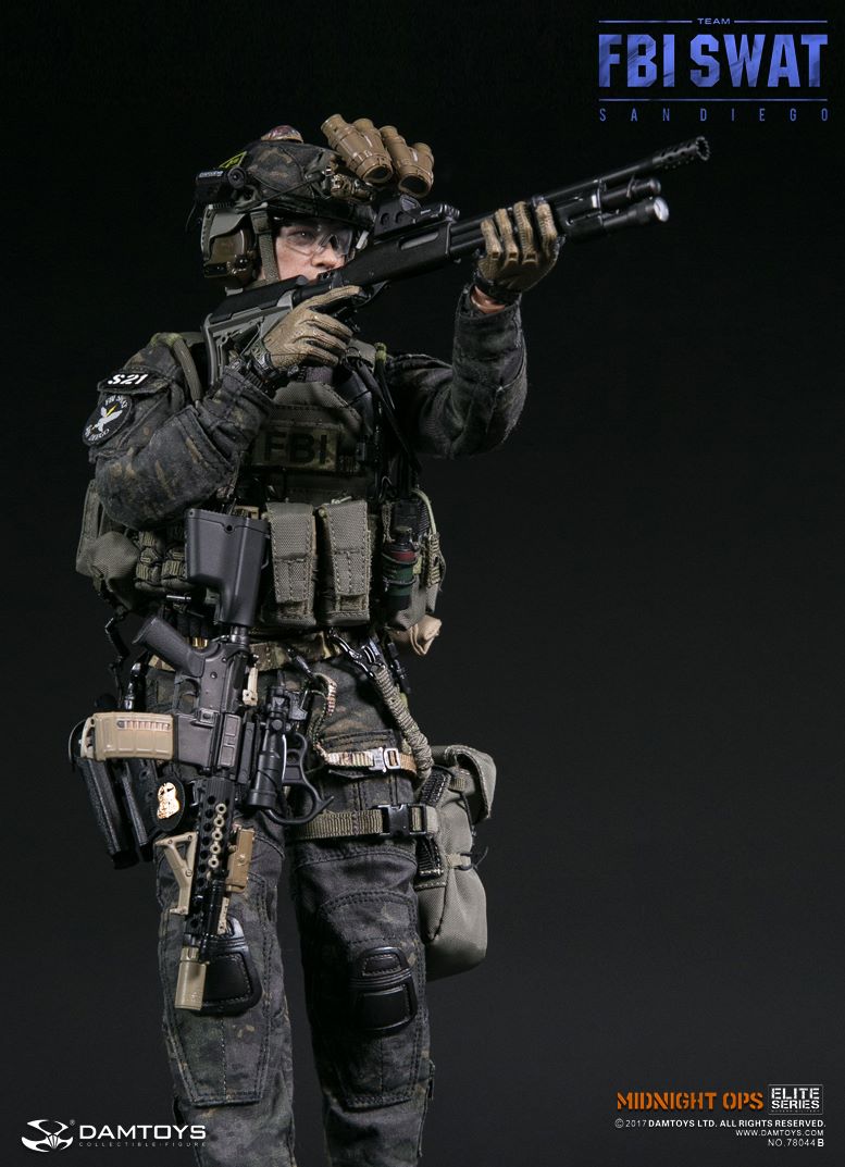toyhaven: Dam Toys 1/6th scale FBI SWAT Team Agent San Diego Midnight ...