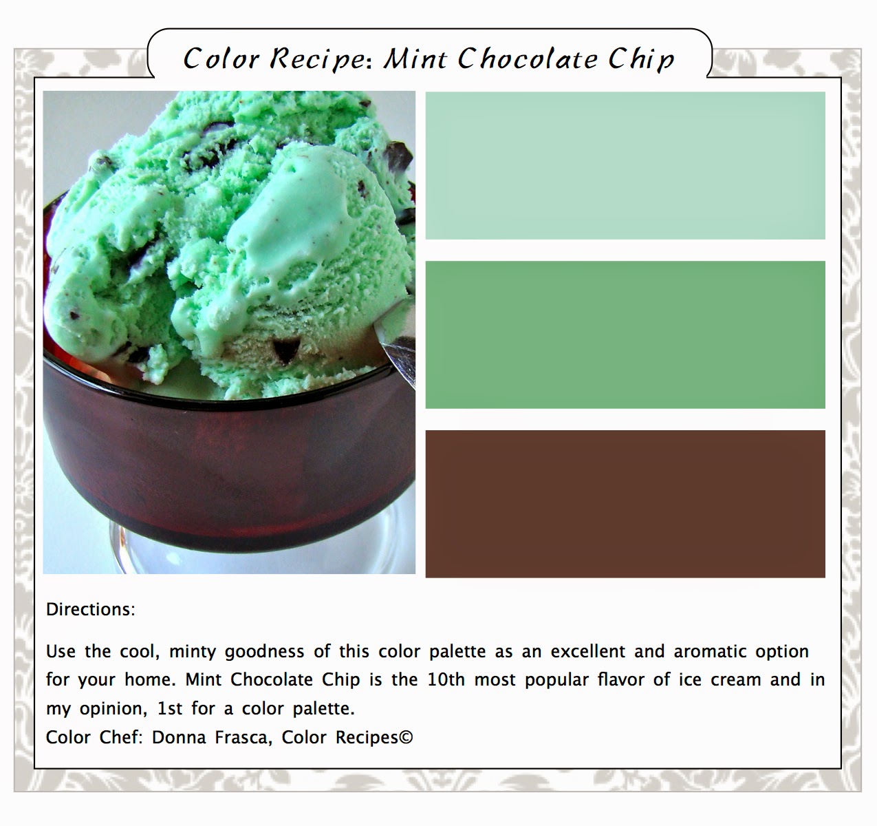 Color Recipes: Come Brush Up On Your Mint Green Color Palette