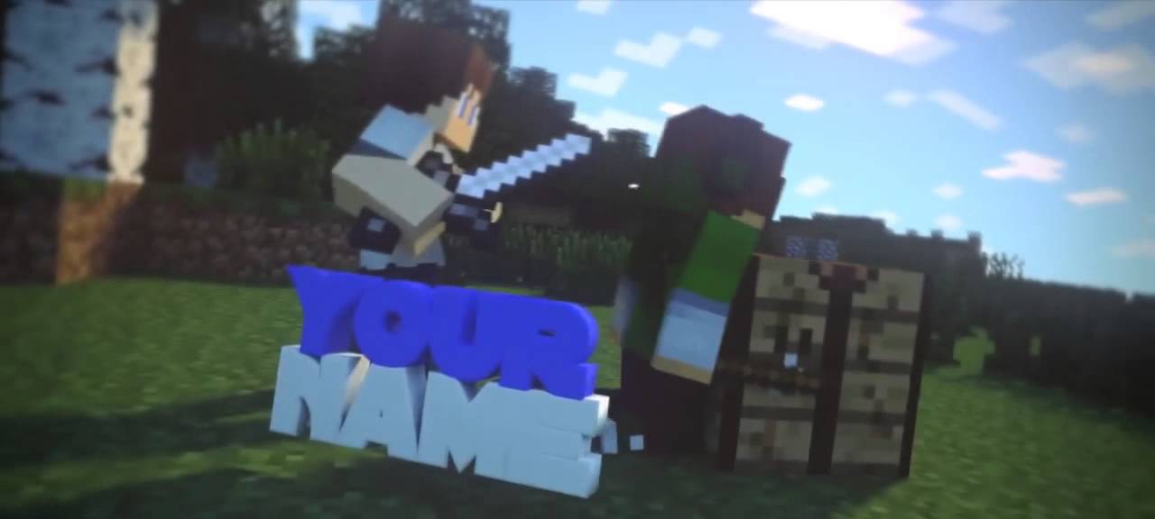 Minecraft Animated Intro Template Blender AE Minecraft Animated Intro Template Blender AE