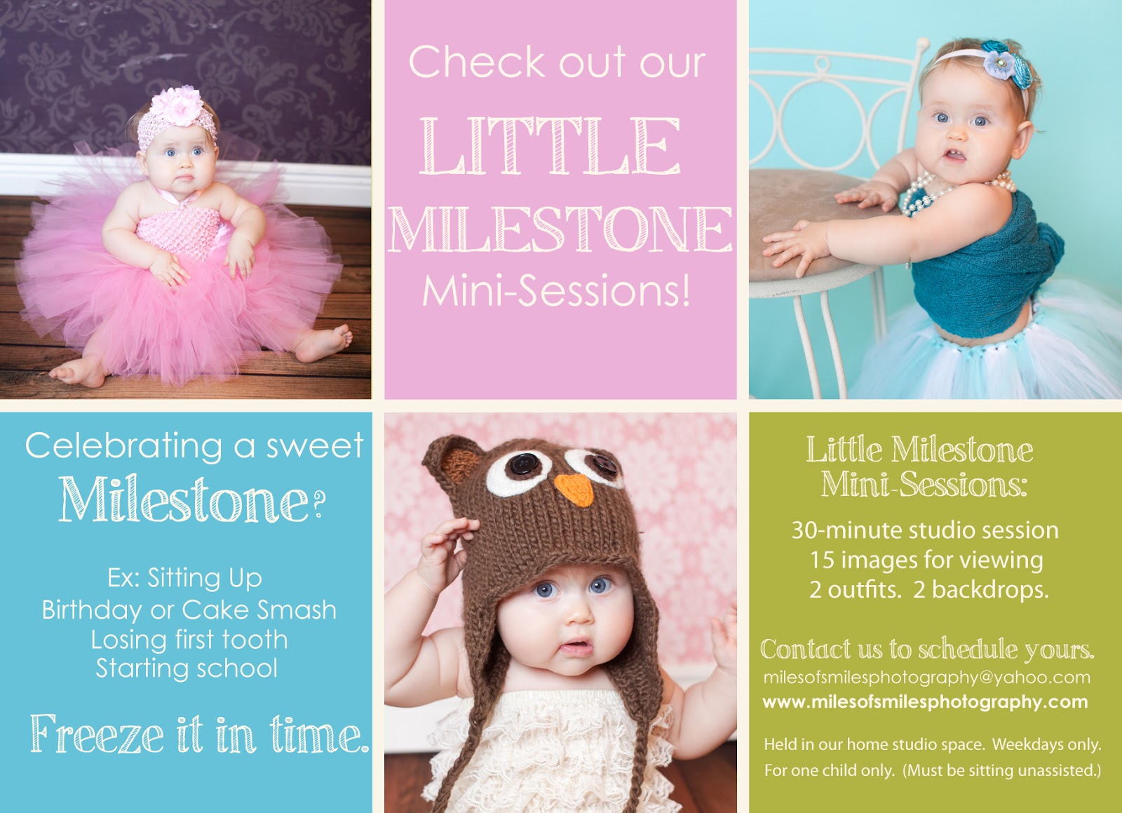 Miles of Smiles Photography: NEW: Little Milestone Mini-Sessions ...