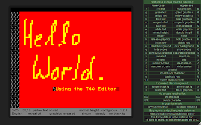 Teletext Block Party: The Teletext40 editor