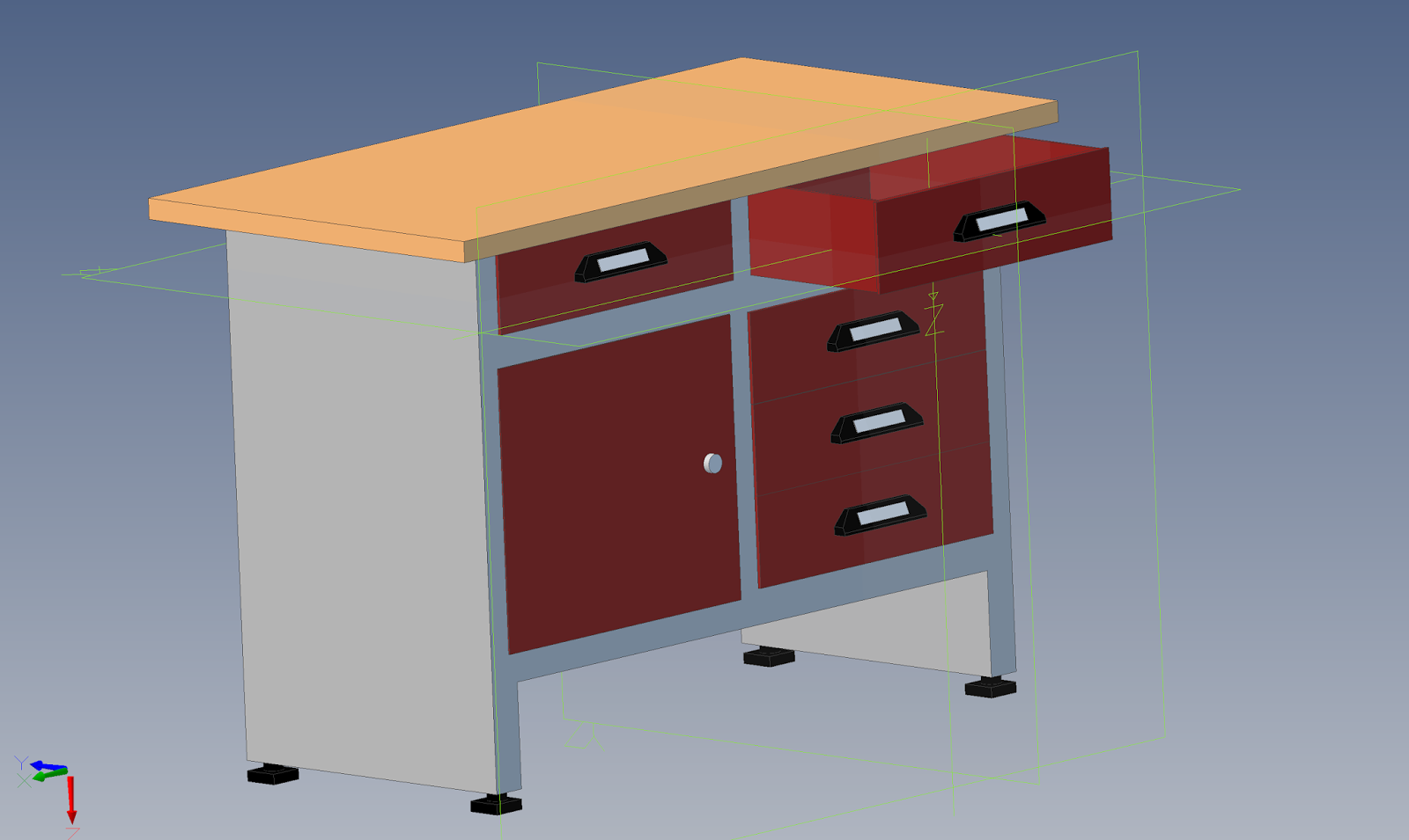 Tales of a modern life: 3D models of Küpper workshop furniture