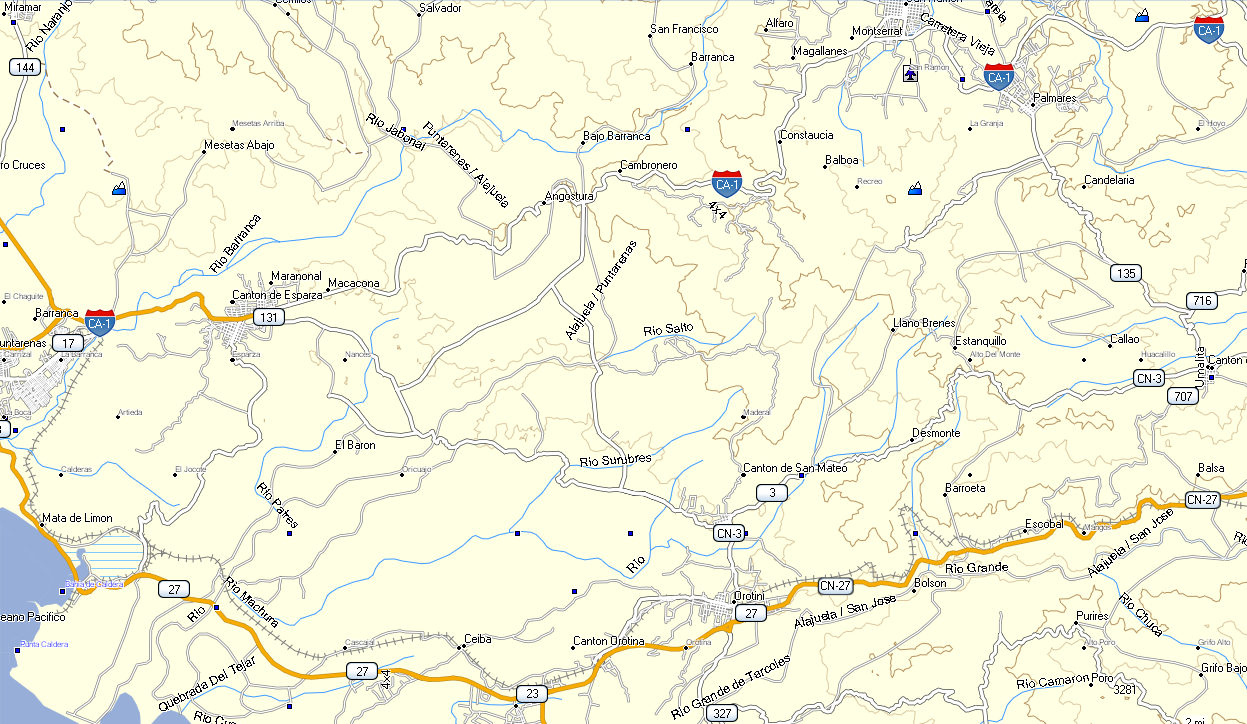 GPSTravelMaps.com: Monteverde Costa Rica GPS Map