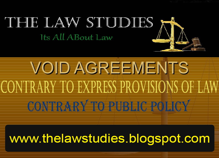 What is void agreement - The Law Studies