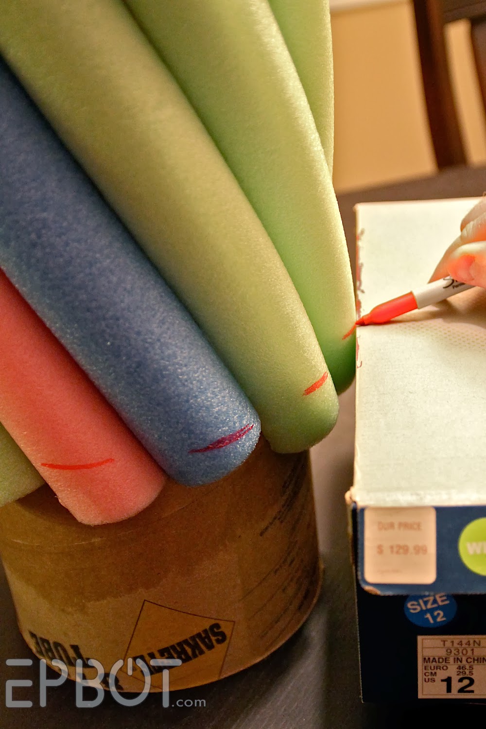 Column Made Of Paper