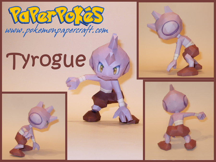 PaperPokés - Pokémon Papercraft: TYROGUE