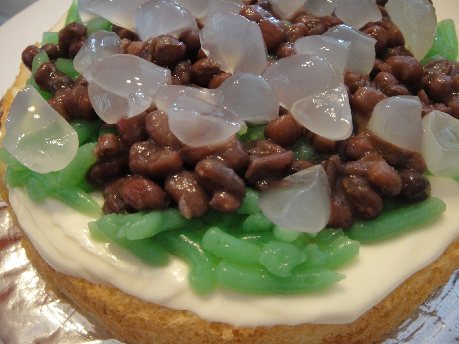 Simple Indulgence: Cendol Mousse Cake