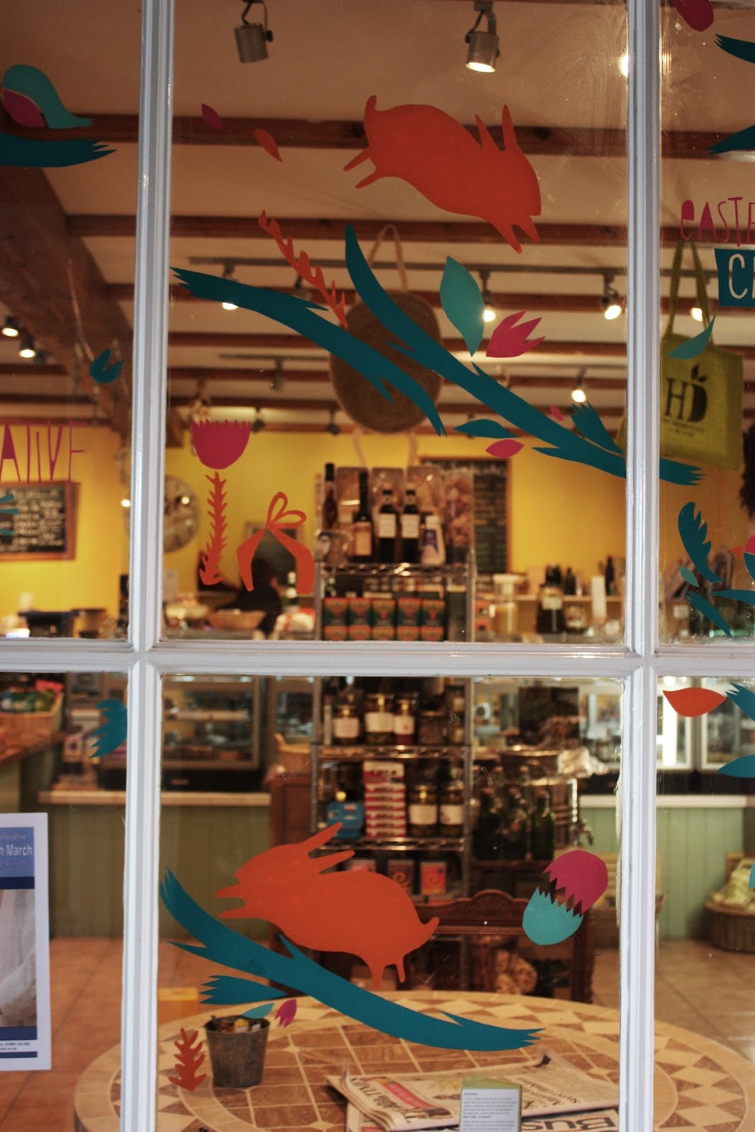 New Hereford Deli window display