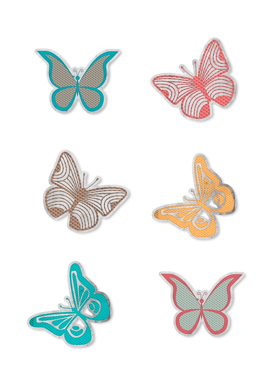 Mariposas imprimibles gratis para scrapbooking, collage y otras ...