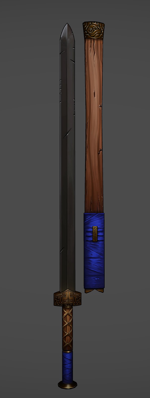 Hand Painted: Legend Of Aang, Space Sword — polycount