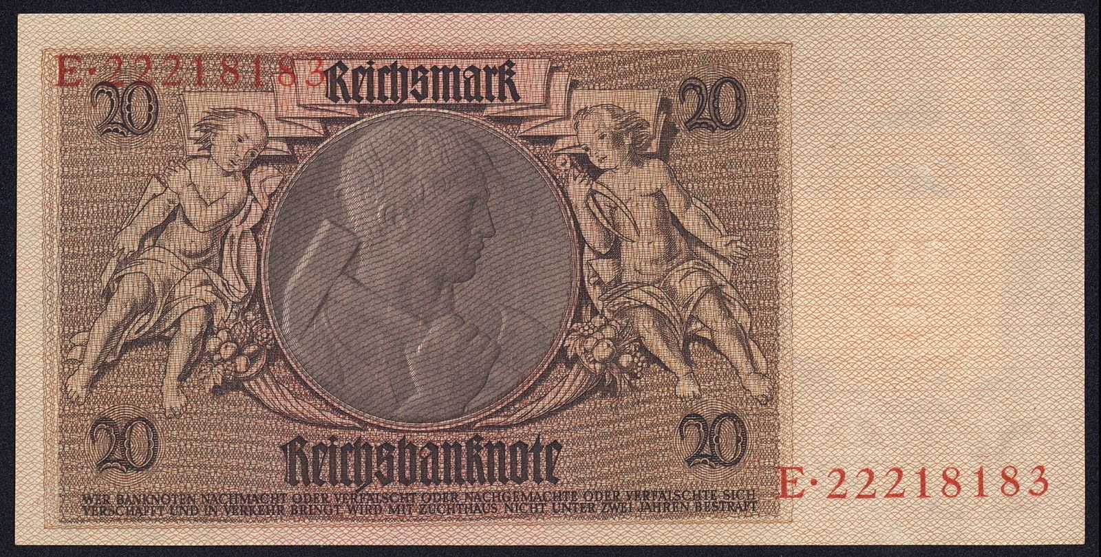 Germany 20 Reichsmark banknote 1929 Werner von Siemens 1948 DDR stamp ...