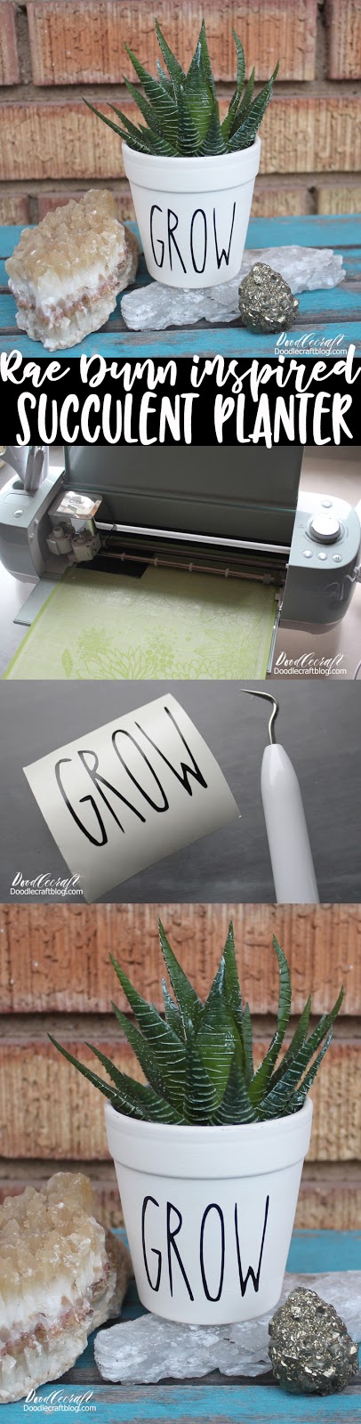 Rae Dunn Inspired Terracotta Succulent Planter DIY