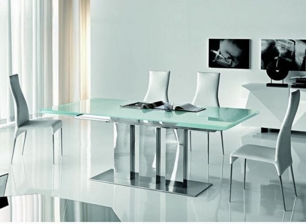 10 fotos de comedores blancos - Colores en Casa