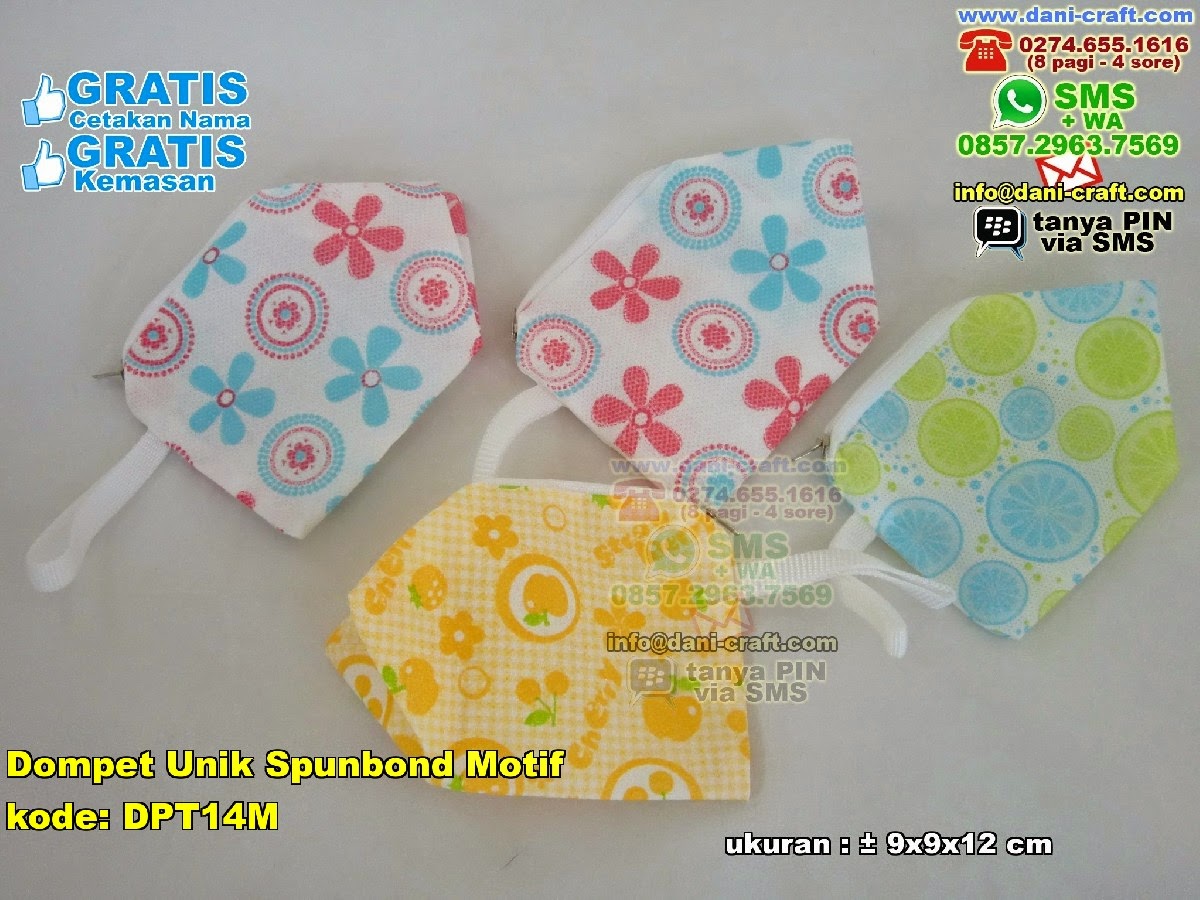 Souvenir Dompet Unik Kain Spunbond Bermotif | Souvenir Pernikahan