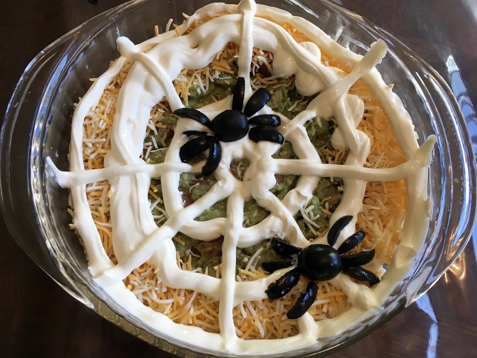 Welcome to the Krazy Kingdom: Spider Tacos & Spider Web 7 Layer Dip