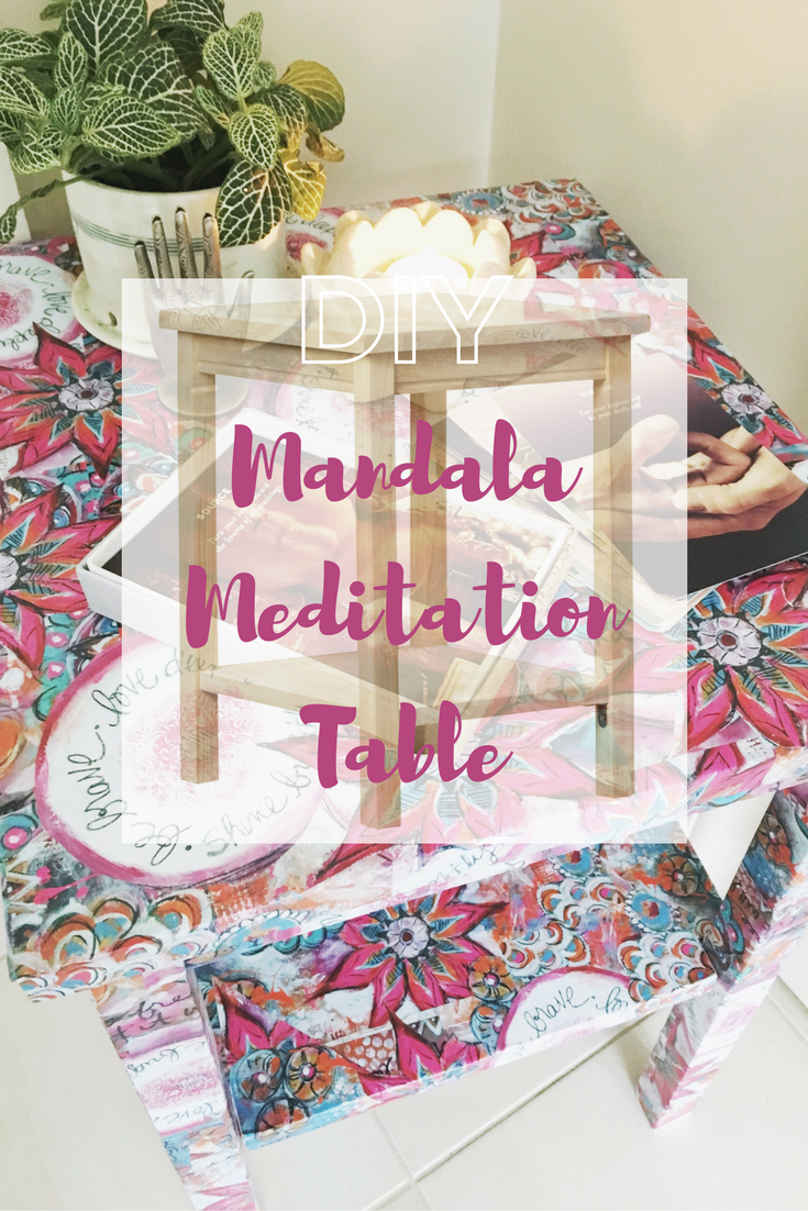 Prim and Propah: A DIY Mandala Meditation Table Sponsored By Wayfair