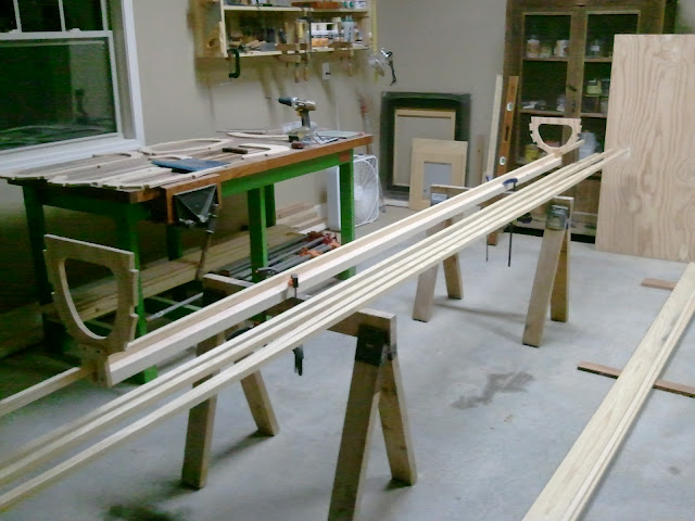 Boat Building: Strongback & stringers & stuff
