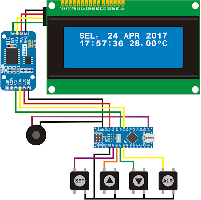 Membuat Jam Digital dan Alarm dengan Arduino Nano - Nandan Hunter