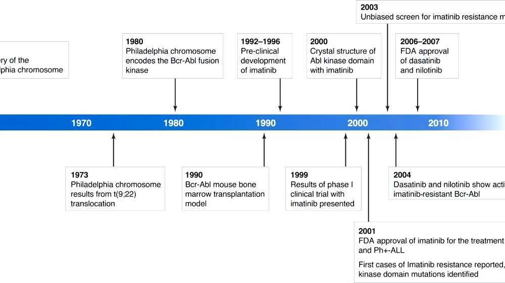 Timeline of leukemia