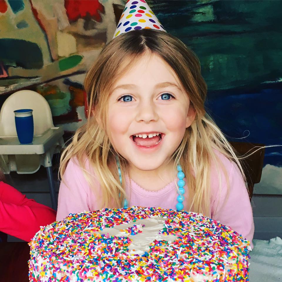 in the kitchen with dinah: rice krispies birthday cake