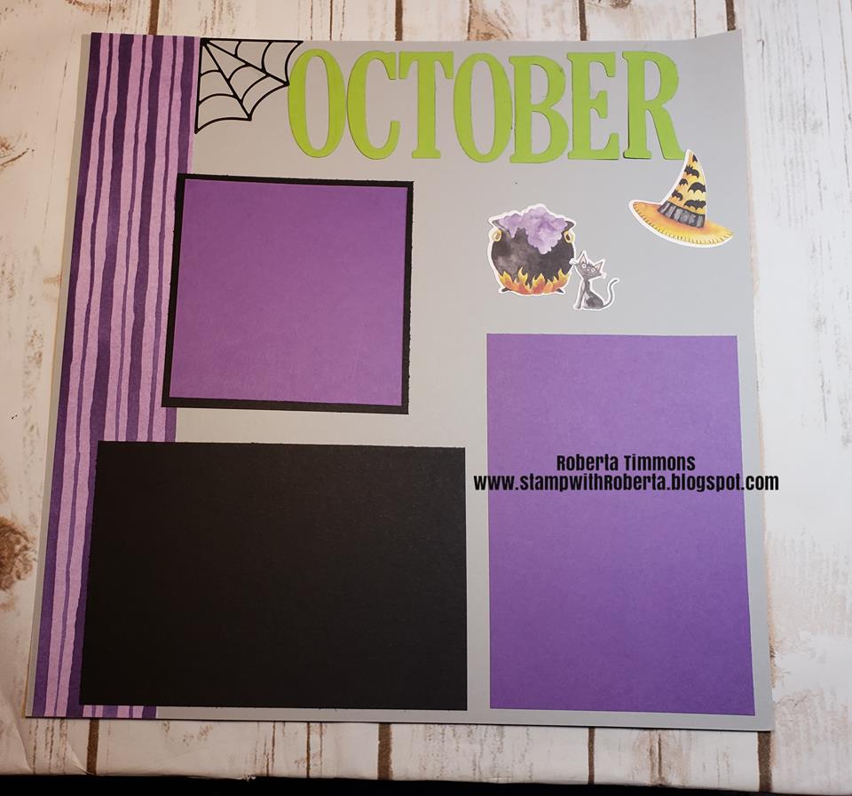 Stamp with Roberta: October Calendar Layout