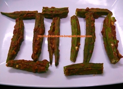 My Kitchen Flavors - Bon Appetit!: Grilled Garlic Ladiesfinger