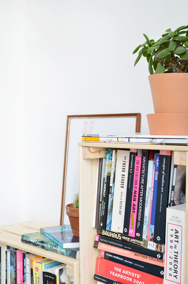 DIY crate bookcase — Caroline Burke | Burkatron