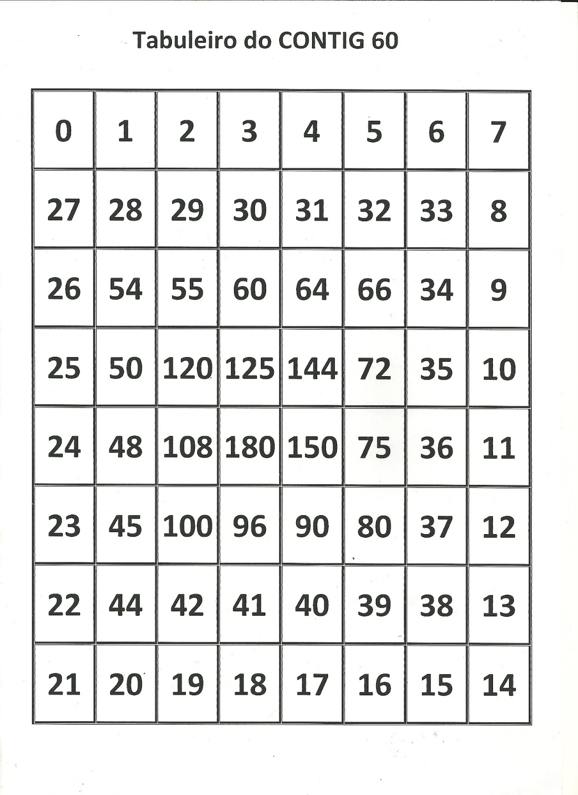 MATEMÁTICA EM AÇÃO: CONTIGO 60