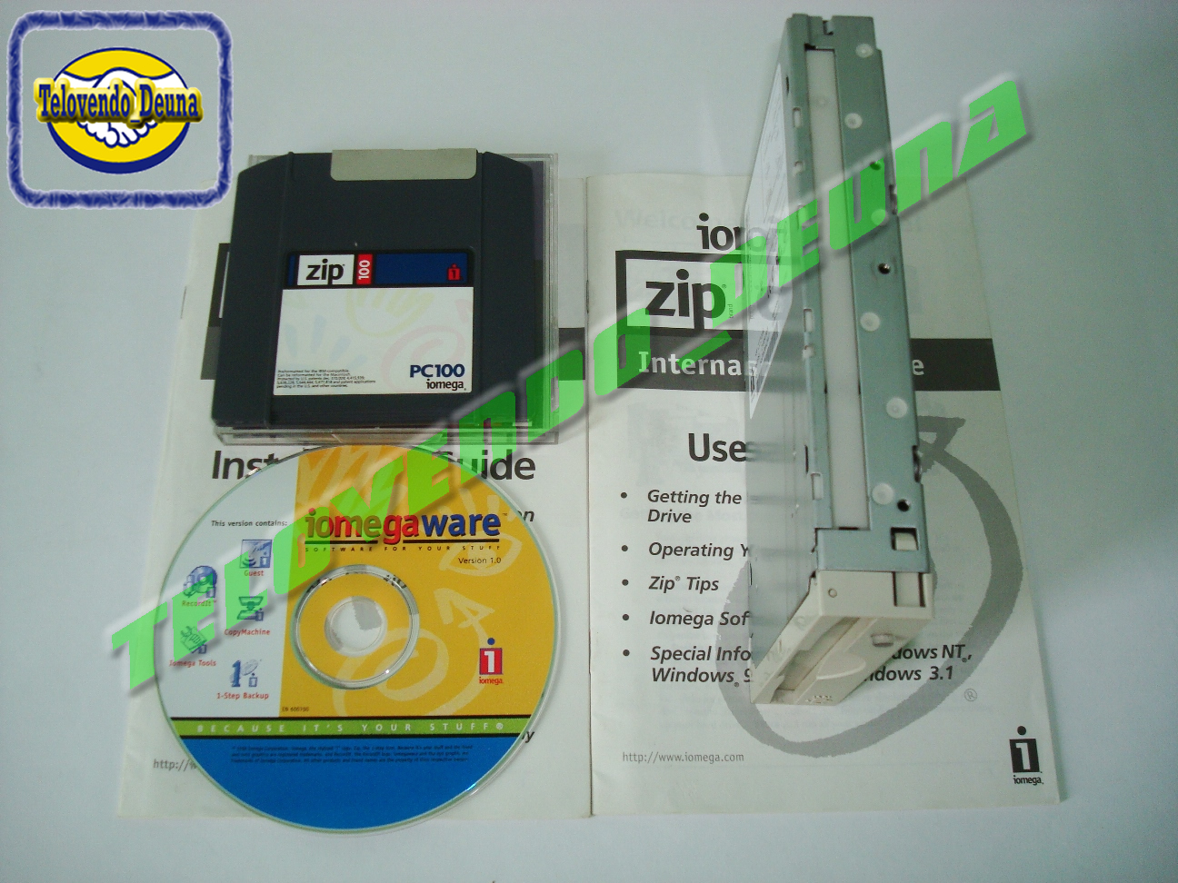 Te Lo Vendo De Una.: Unidad ZIP Drive IOMEGA de 100MB Interna IDE.