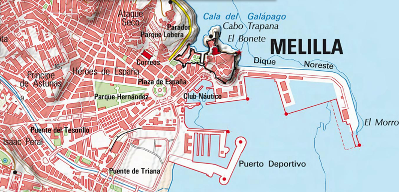 Fotografías de MELILLA: Mapa de Melilla
