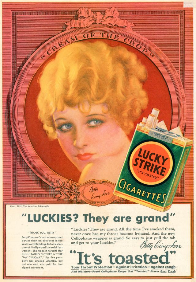 40 Vintage Tobacco Advertisements Featuring Female Movie Stars From the ...