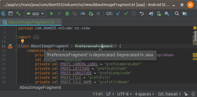 dominoc925: Android Studio: Resolving PreferenceFragment is deprecated warning