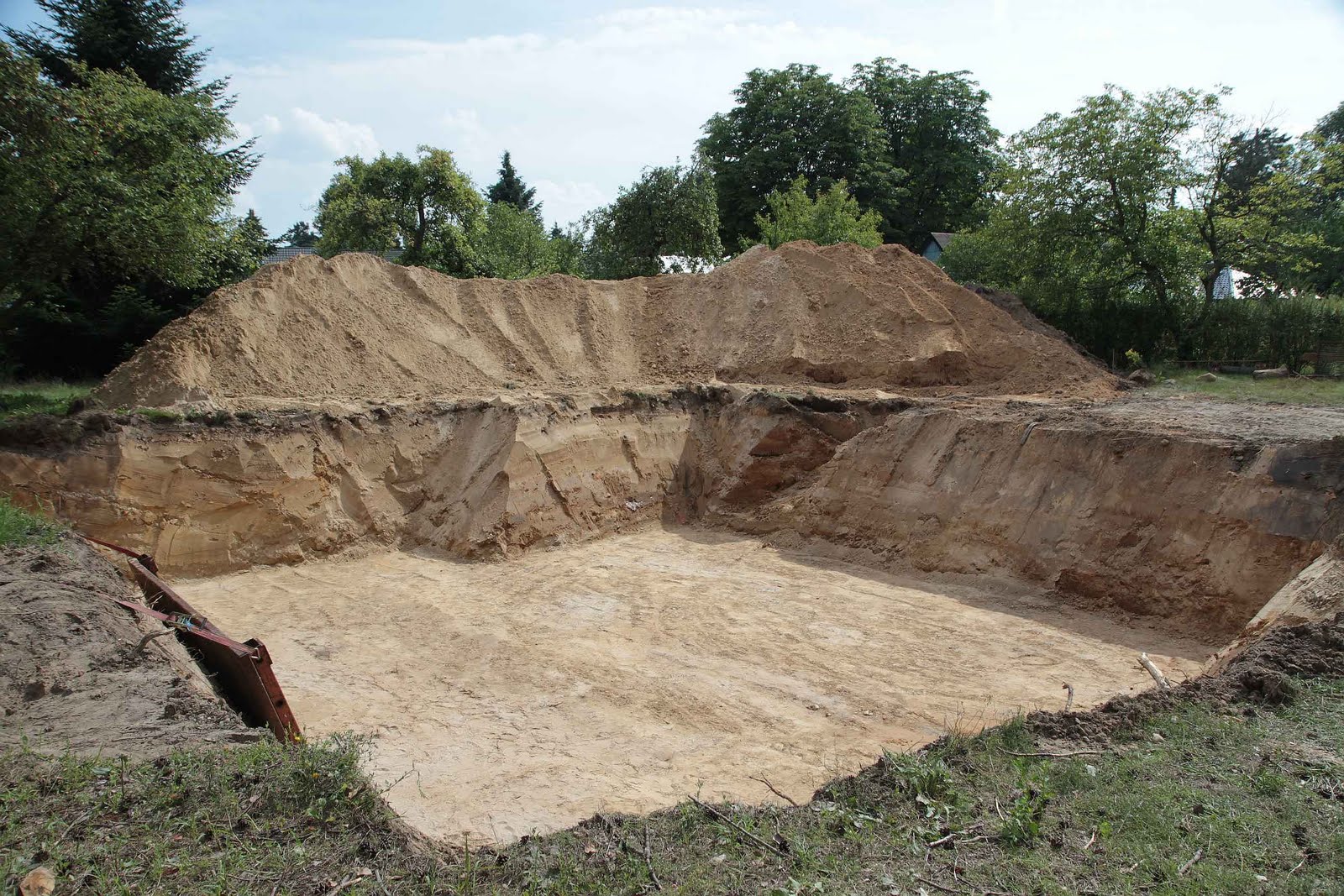 Unser Bauvorhaben in Wildau: Baugrube fertig