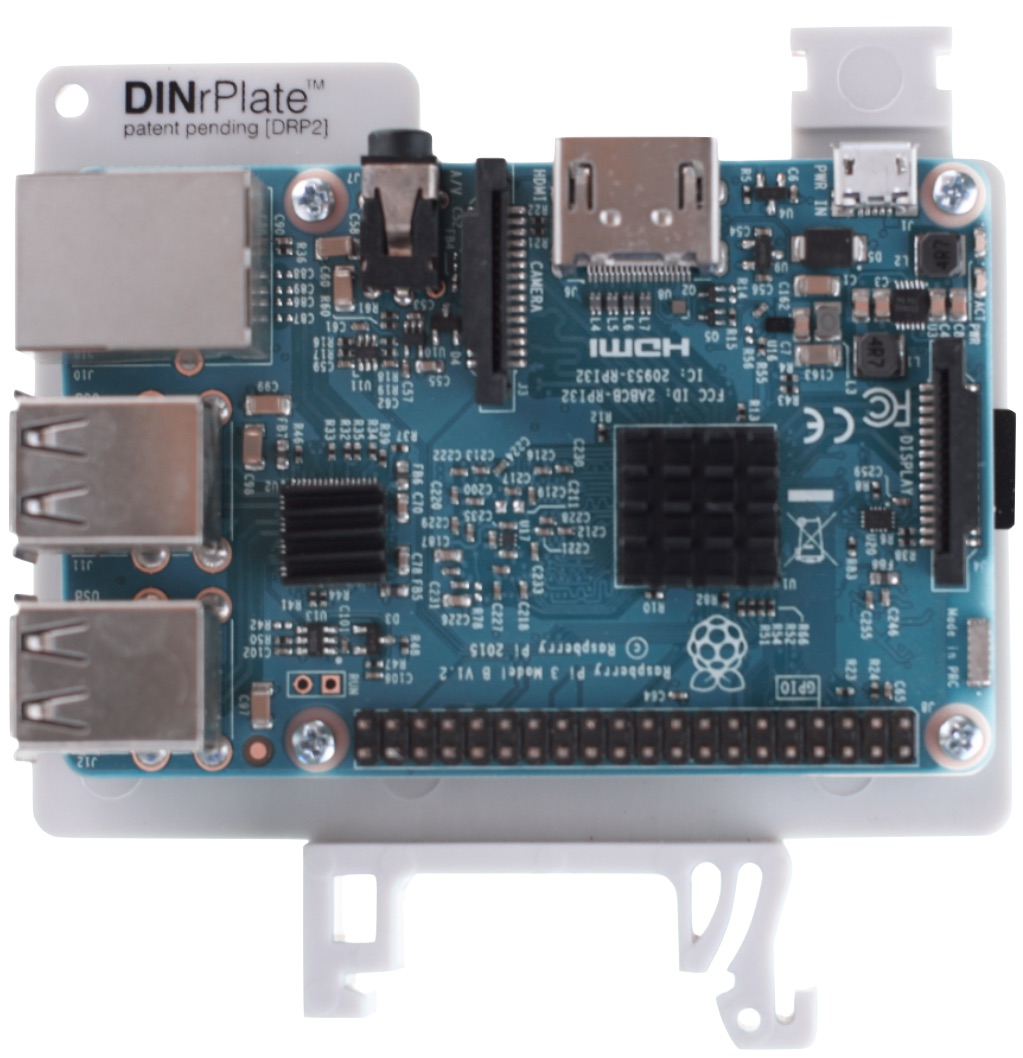 DINrPlate - des supports Rail Din pour Raspberry-Pi, Pi Zero, ODroid C2 ...