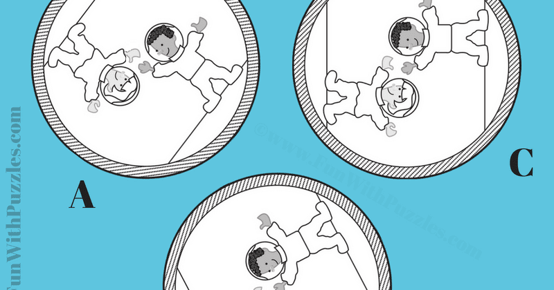 Odd One Out Visual Riddle: Astronauts Picture Puzzle
