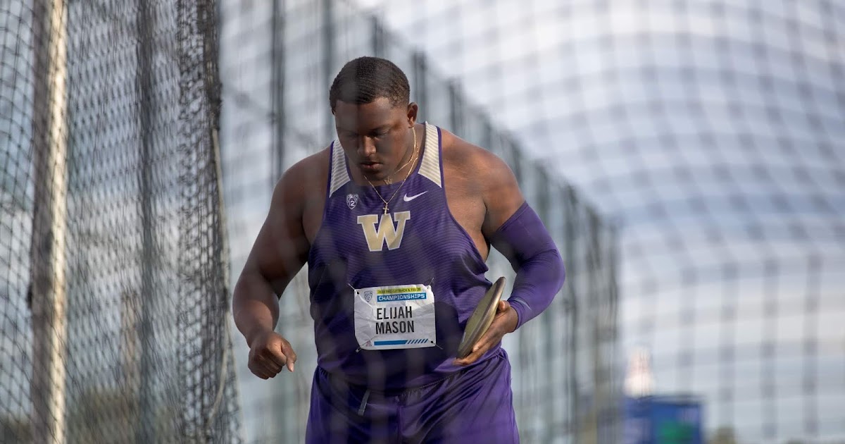 Arizona native Elijah Mason wins Pac-12 discus crown for the Huskies...