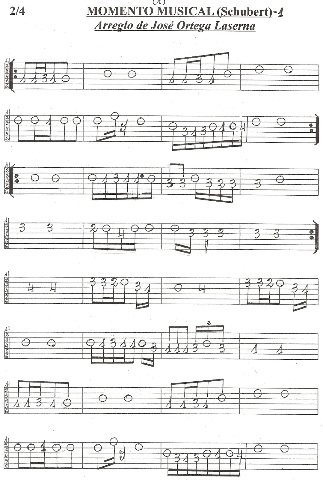 PARTITURAS EN CIFRA PARA BANDURRIA Y LAÚD DE JOSÉ ORTEGA LASERNA ...