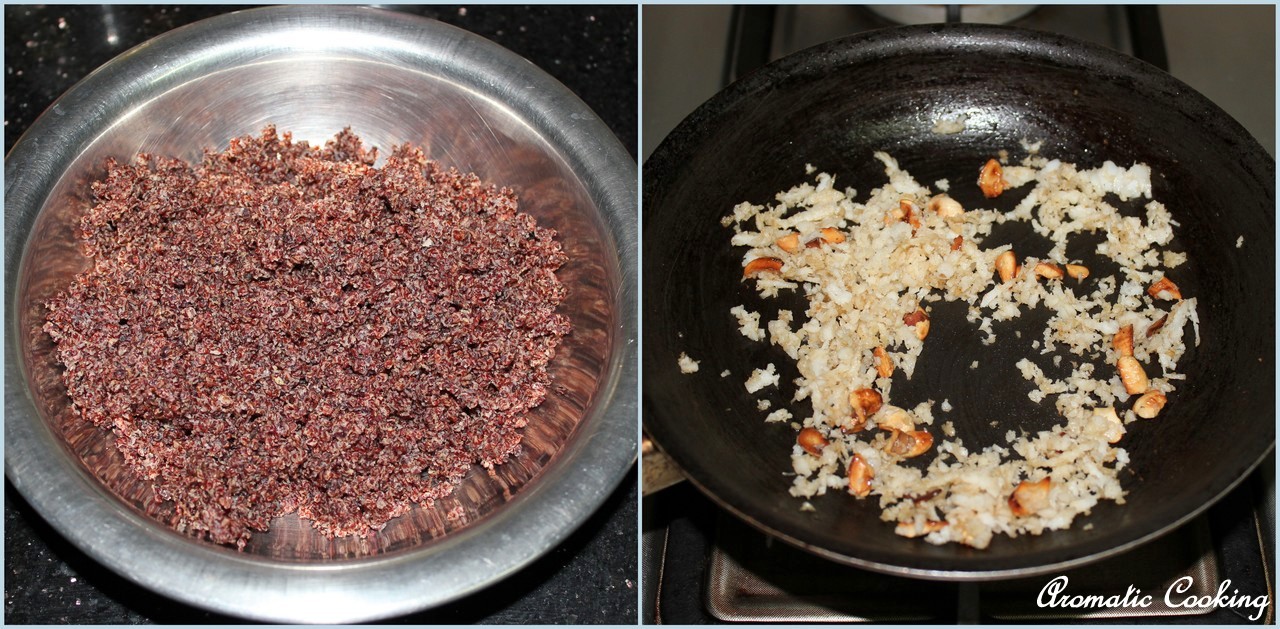 Aromatic Cooking: Ragi Aval Puttu, Finger Millet Flakes Puttu ( Sweet ...