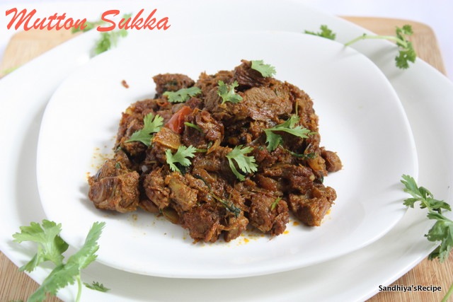 Sandhiya's Cookbook: Mutton Sukka | Dry lamb masala