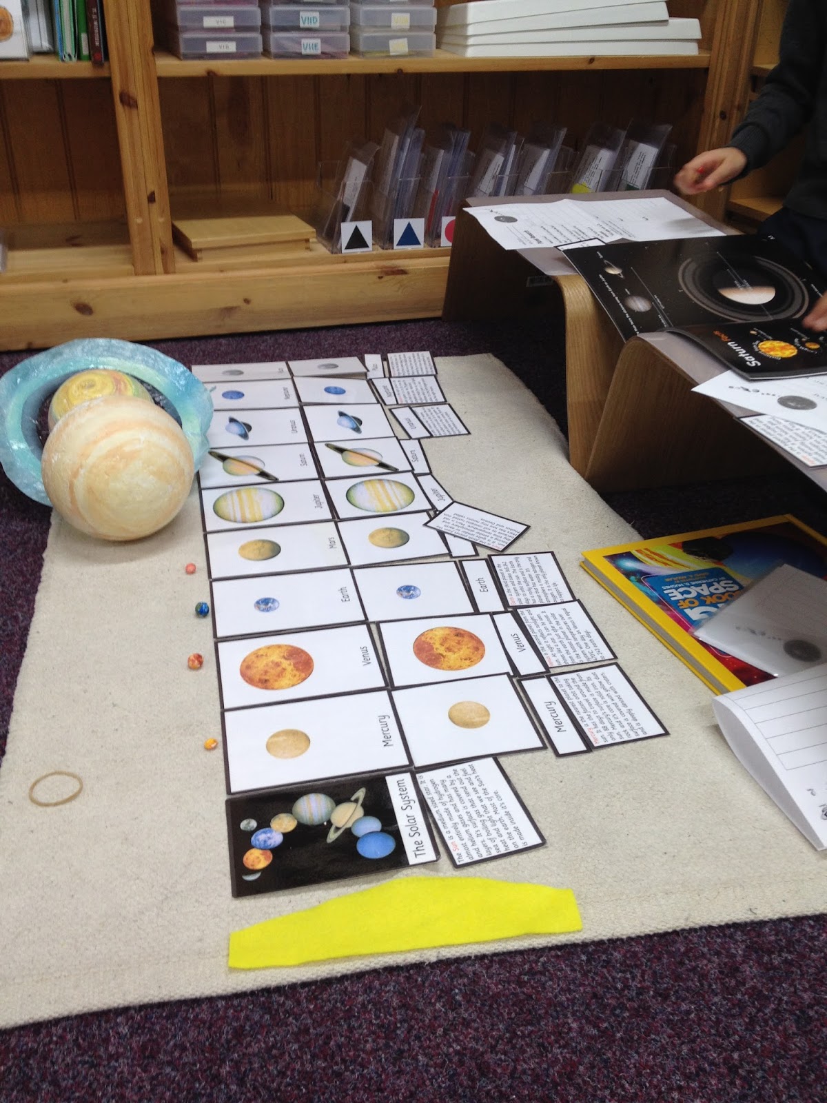 THE LEARNING ARK - Elementary Montessori : Great Lesson 1 : Solar ...