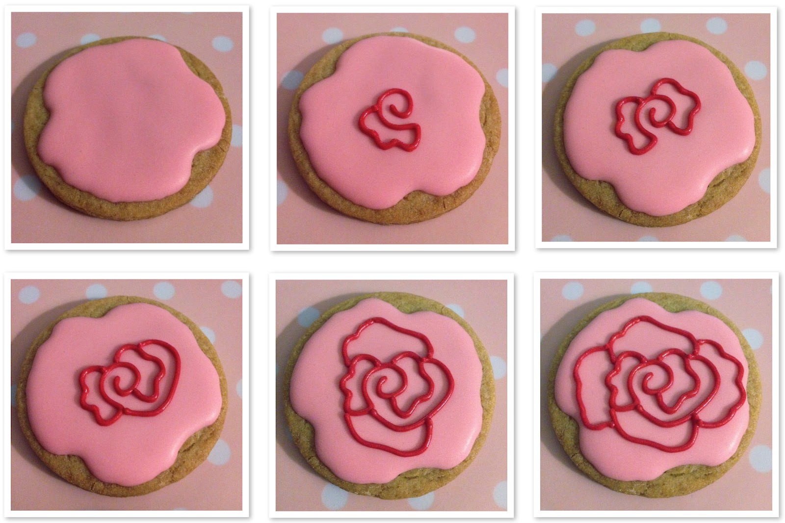 Elaine's Sweet Life: Iced Rose Cookies {Tutorial}
