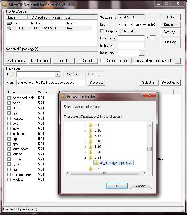 Tutorial Cara Install Mikrotik dengan Netinstall ~ Sarana Informatika ...