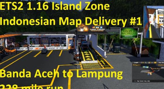 Map ets2 indonesia map Lampung v1 ETS2 - Mod ETS2 bus truck
