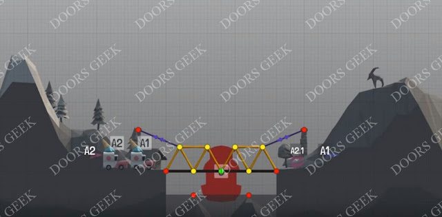 Poly Bridge Level 1-14 There And Back Again ~ Doors Geek