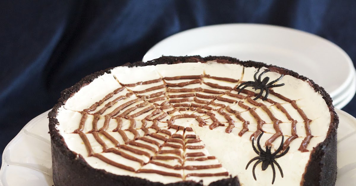 Epicurean Mom: No-Bake Spiderweb Cheesecake