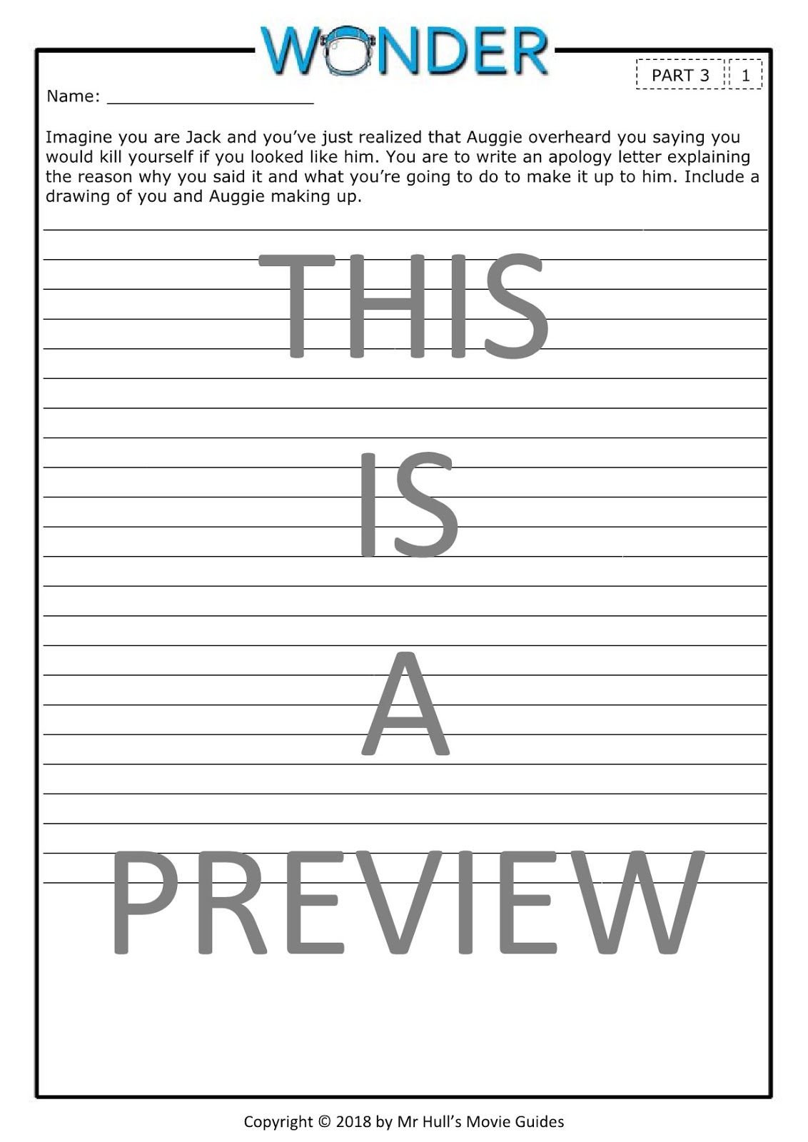 Wonder Movie Guide + Activities - Answer Keys Included ~ Movie Guides ...