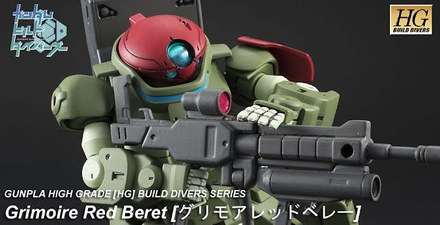 Gundam News: HG Build Divers Grimoire Red Beret Official Images | Robot ...