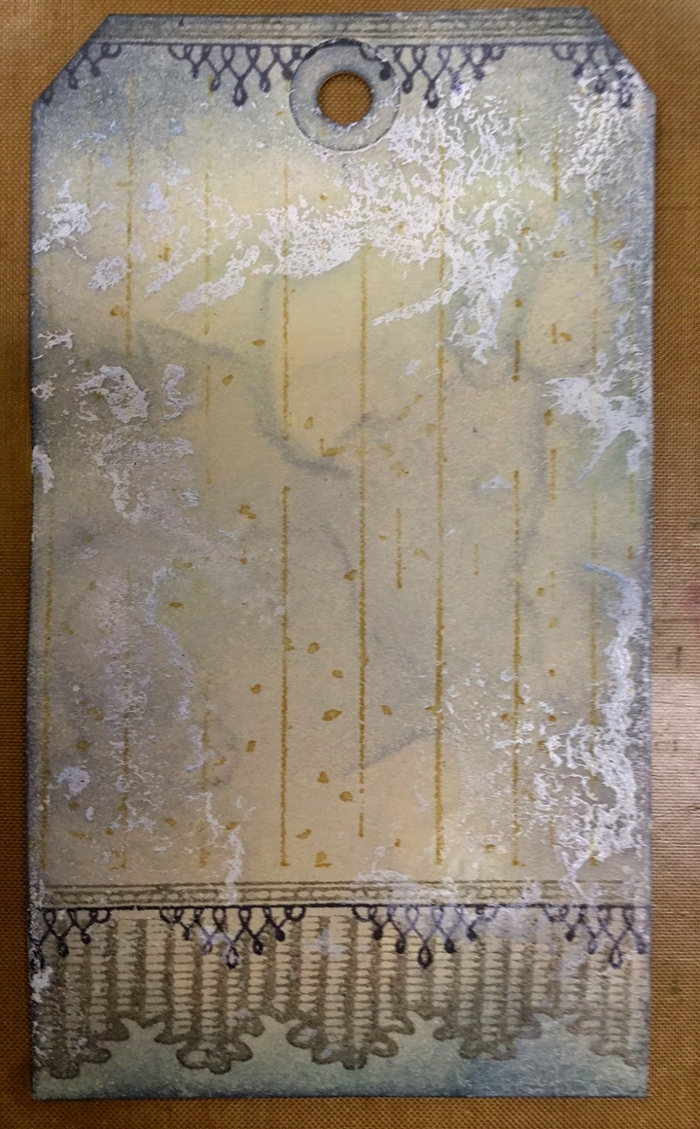 Studio 490: splattered plaster technique...