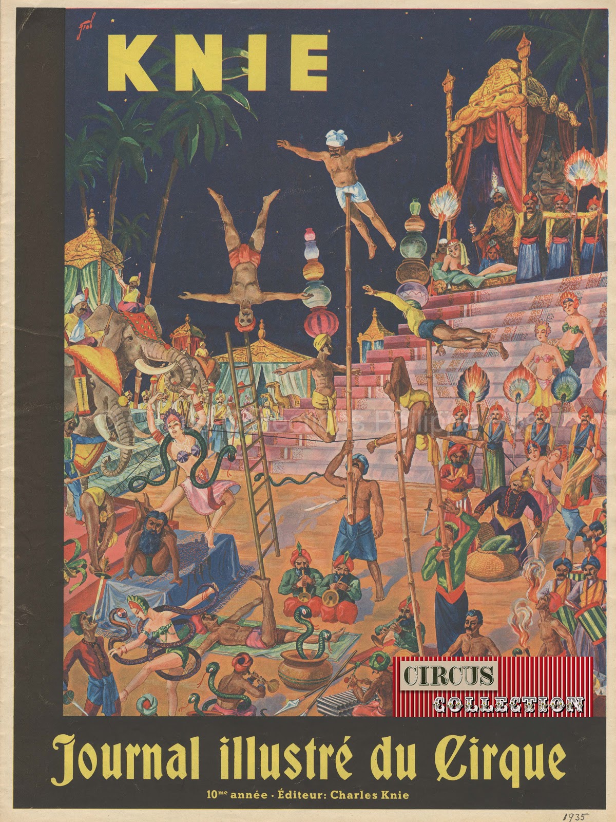 Circus -Collection: Cirque Knie 1935, Photos & programes