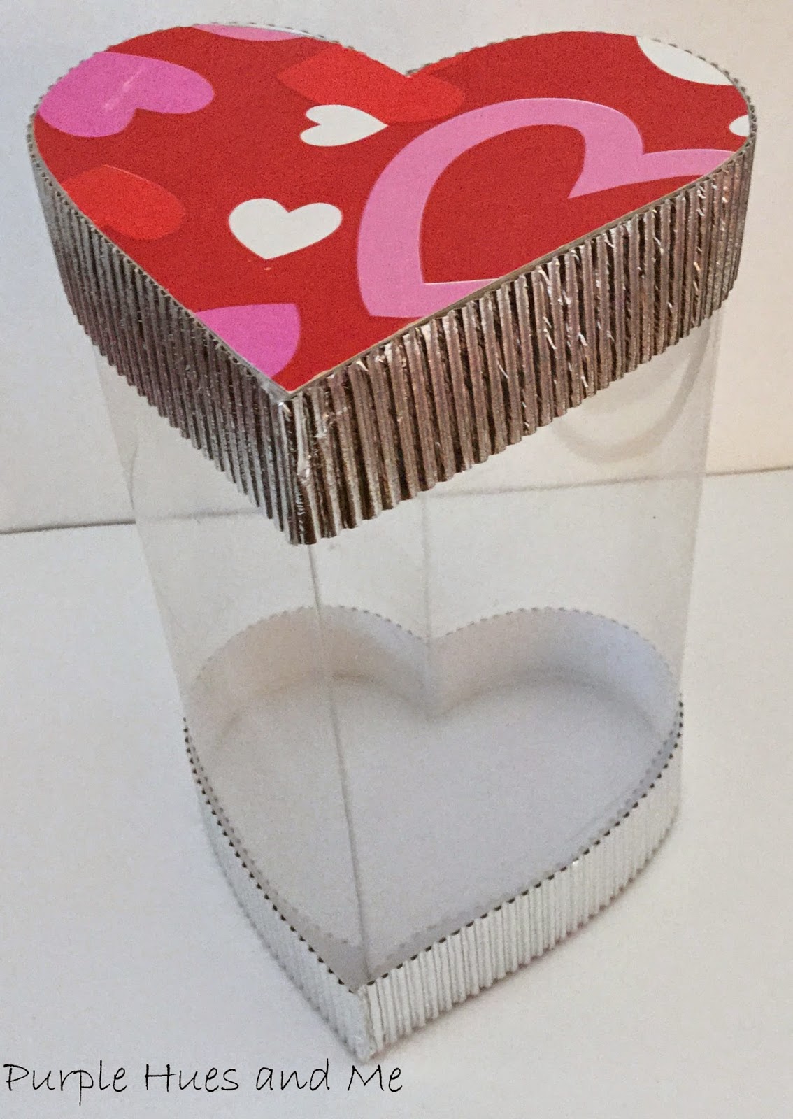 Purple Hues and Me: Recycled Soda Bottle Heart Shaped See-Thru Box
